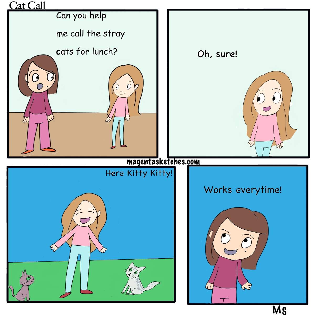 Cat Call – Magenta Sketches